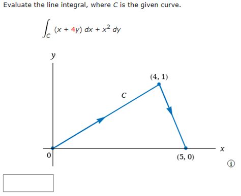 Solved Evaluate The Line Integral Where C Is The Given Chegg Com