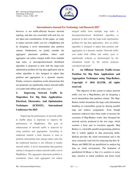 On Traffic Aware Partition And Aggregation In Map Reduce For Big Data