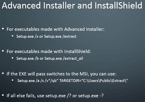 Deployhappiness The Ultimate Exe Silent Switch Finder