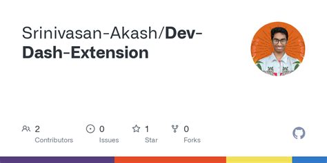 Github Srinivasan Akashdev Dash Extension