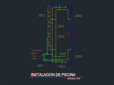Instalación Hidráulica De Una Piscina 228 Kb Bibliocad