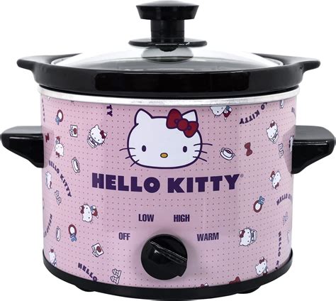 Uncanny Brands Hello Kitty 5 Quart Slow Cooker Cook With Your Favorite Kitty Home
