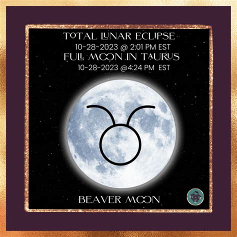 The Taurus Full Moon Lunar Eclipse🌕 ♉️ And A Sweet Ending — Eighth House