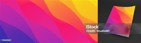 색상 그라데이션 추상 물결 모양 배경입니다 세련 된 현대적인 디자인입니다 현수막 전단지 배너 책 표지 브로셔 플래너 및 노트북에 적용 가능 합니다 벡터 일러스트입니다 파도에