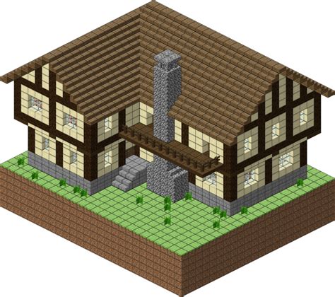 Farmhouse Minecraft Blueprint