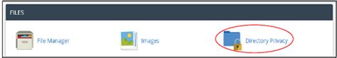 Cpanel Directory Privacy