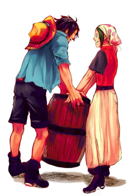 Portgas D Ace And Makino One Piece Drawn By Tsuyomaru Danbooru