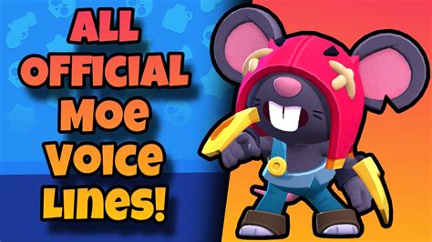 Moe Voice Lines Brawl Stars Youtube