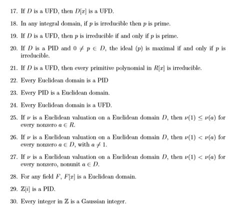 solved 1 every field is an integral domain 2 every