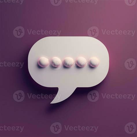 3d Illustration Speech Bubble Cute Color Conversation Bubble Symbol Of Communication Message