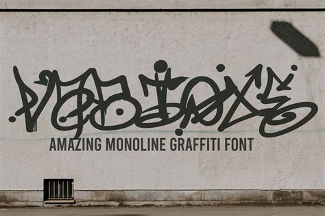 Vabioxe Natural Monoline Graffiti Font Cikareotype