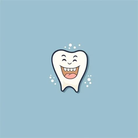 Premium Ai Image Flat Color Tooth Logo Vector