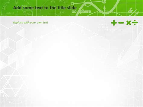 Math Free Ppt Template