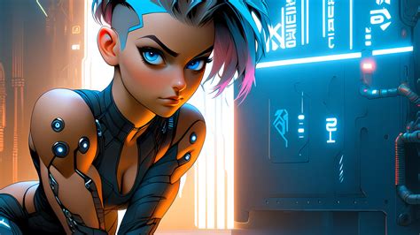 Cyberpunk Desktop Wp Girl 23 By Flunex On Deviantart