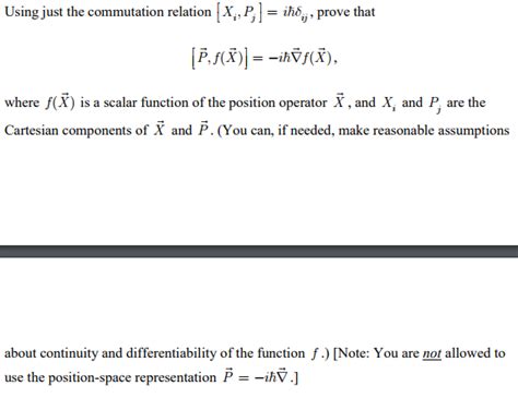 Solved Using Just The Commutation Relation Xi 引 Ihi