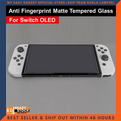 Nintendo Switch Oled V2 Lite 9h Anti Fingerprint Tempered Glass Screen