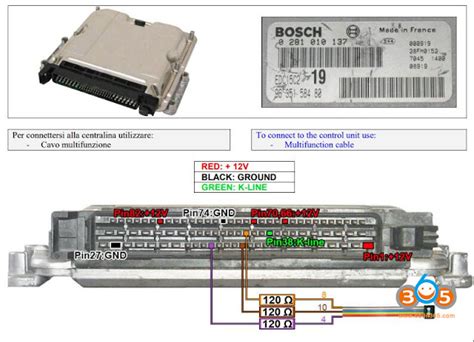 Psa Edc15c2 Bench And Boot Pinouts To Kt200 Foxflash Obd2 Diagnostic Tools