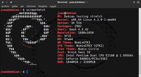 Blog Elhackernet Pfetch Screenfetch O Neofetch Mostrar Información