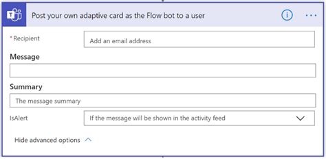 Teams Için Uyarlamalı Kartlara Genel Bakış Power Automate Microsoft Learn