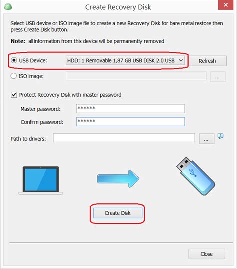 How To Create A Bootable USB Or ISO MediBackup