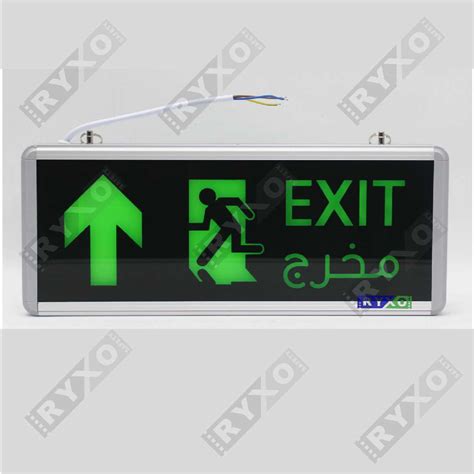 Led Emergency Exit Light Up Sign Ryxo Safety