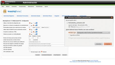 Problemas Con Breezingforms Breezingforms Foro Webempresa