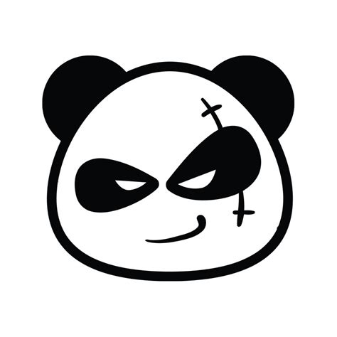 قیمت و خرید استیکر خودرو پویا مارکت طرح پاندا صورت زخمی کد 1784