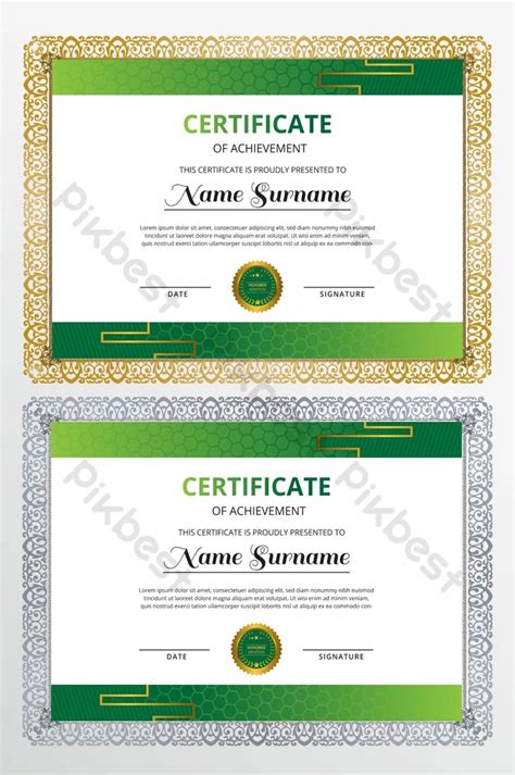 Modelo De Certificado Verde