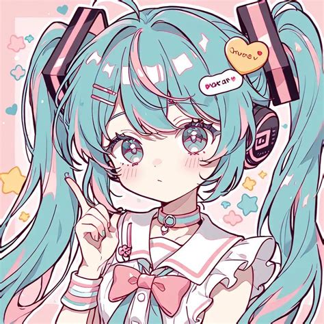 Pfp Anime Cute And Soft Miku Cute Kawaii Miku Drawing Hatsune Miku
