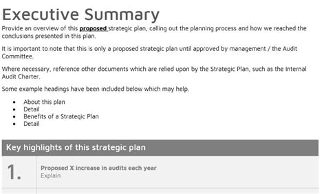 Ap62 Internal Audit Strategic Plan Word My Audit Spot