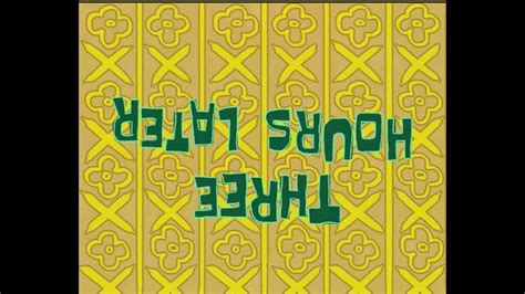 4 Upside Down Spongebob Timecards Later Youtube