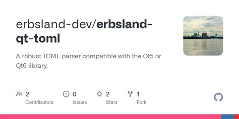Github Erbsland Dev Erbsland Qt Toml A Robust Toml Parser Compatible