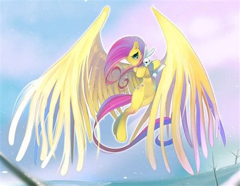 Fluttershy Being An Angel With Angel Rfluttershy