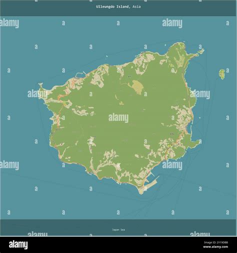 Ulleungdo Island In The Japan Sea Belonging To South Korea Cropped To