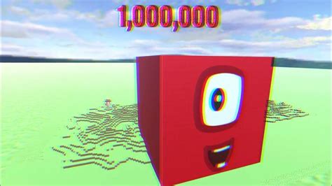 Numberblocks From One To Trillion In Minecraft Youtube