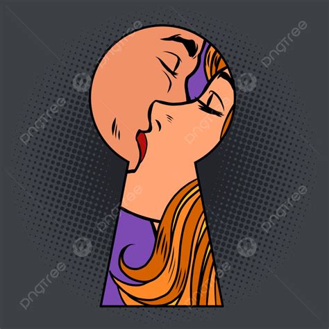Peeps Vector Hd Png Images Peeping At Sex Through The Keyhole Hug