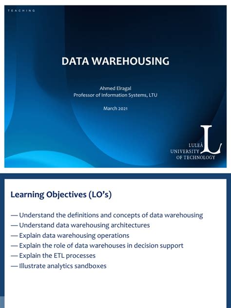 Data Warehousing Concepts And Architecture Pdf Data Warehouse Information Technology