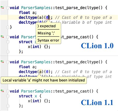 Clion 11 Eap Starts With Massive Overhaul Of The Parser Lldb
