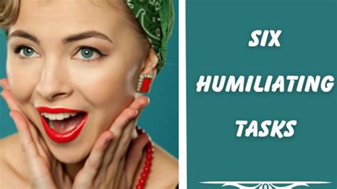 Set Of 6 Humiliation Tasks Mistress Silk Clips4sale