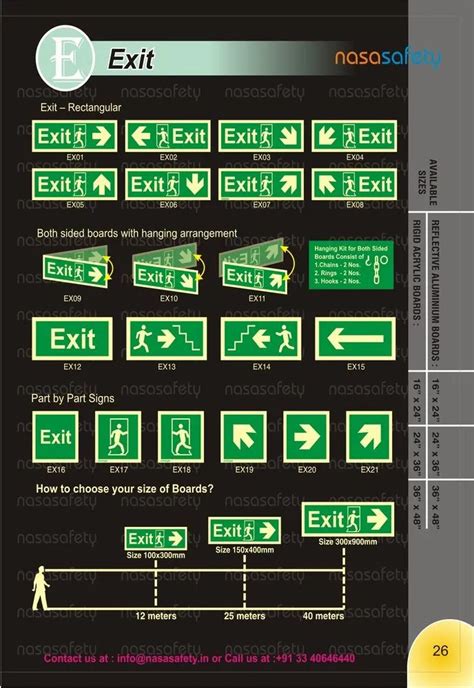 Metal Or Stainless Steel Exit Sign In Mumbai ID 6498572897