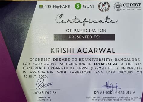 Krishi Agarwal On Linkedin Javafest23 Christdeemeduniversity Bangalorejavausergroups