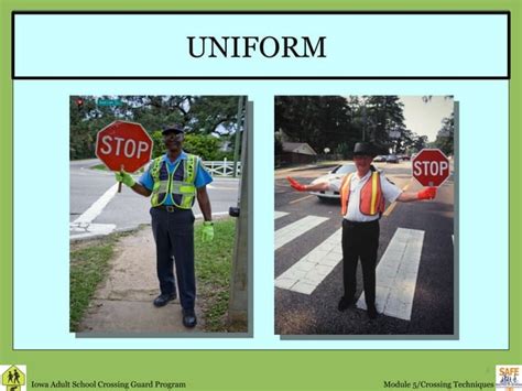Crossing Guard Training Module 5 Techniques Ppt