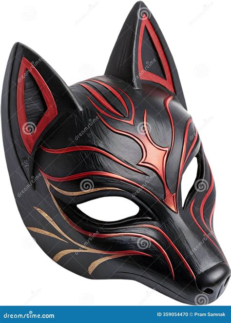 Iconic Kitsune Mask Clipart Embodies Japanese Folklore Mystery And