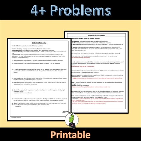 Deductive Reasoning Geometry Guided Notes For Logic And Reasoning Unit