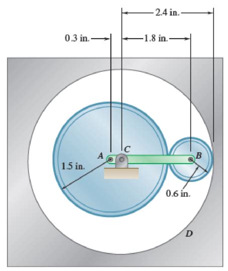 1553 And 1554 Arm Acb Rotates About Point C With An Angular Velocity Of 40 Rads