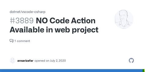 No Code Action Available In Web Project · Issue 3889 · Dotnetvscode Csharp · Github