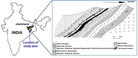 The Location And Lithological Units Of Jaduguda Uranium Mine Download