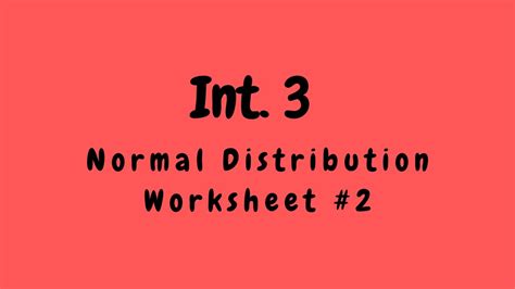 Solved Honors Precalculus Worksheet On Normal Curve Do Not