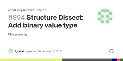 Structure Dissect Add Binary Value Type · Issue 894 · Cheat Engine