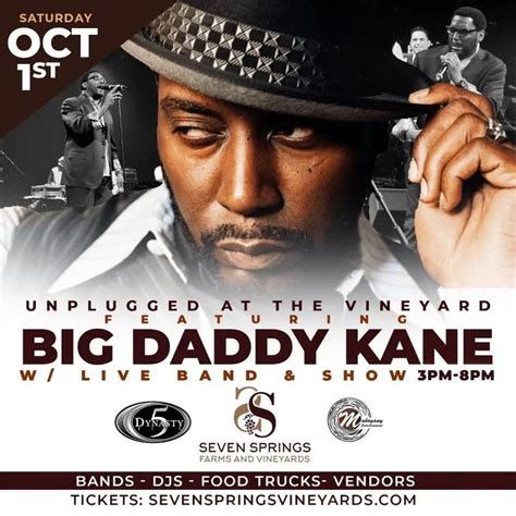 Cancelled Big Daddy Kane Seven Springs The Warrenist